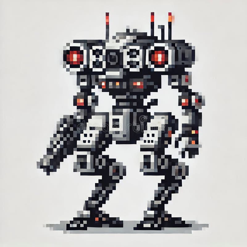 Tactical Mecha Robot stock illustration. Illustration of detailed ...