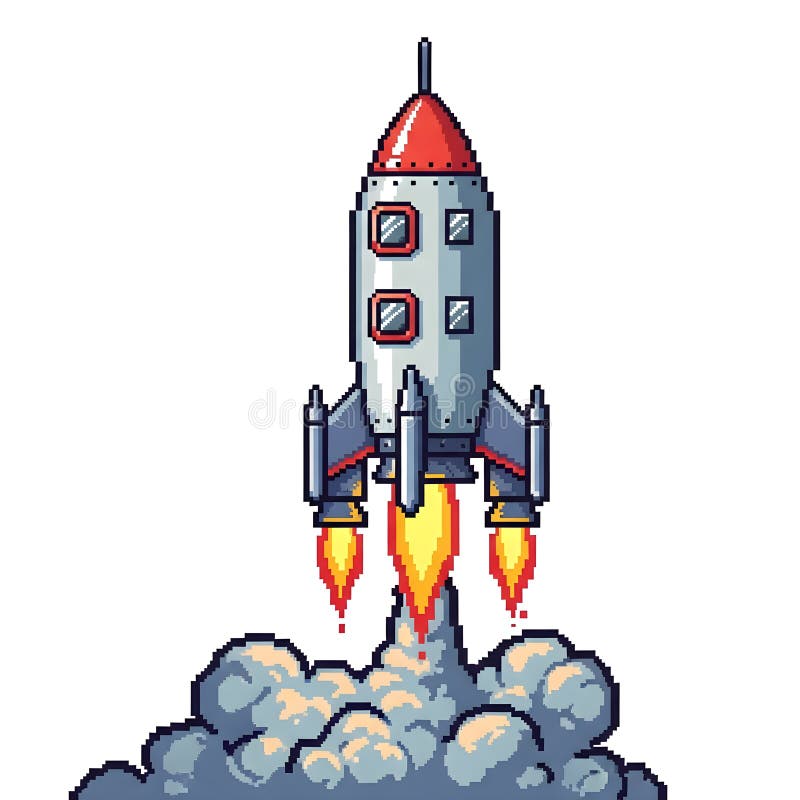 Pixel Art Spacecraft Launch Stock Illustrations – 254 Pixel Art ...