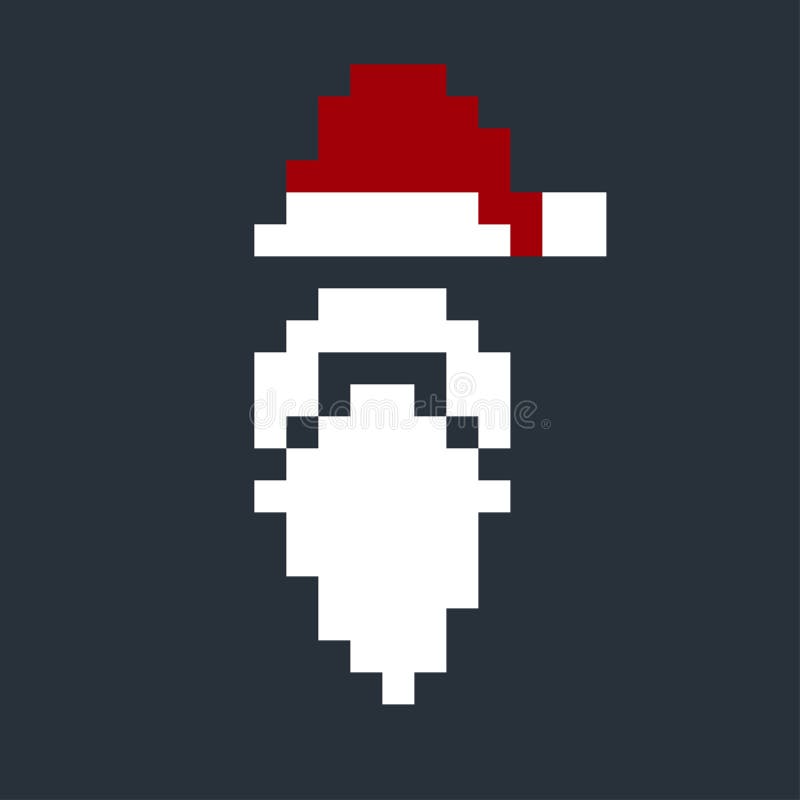 Bag Santa Pixel Art. Big Red Festive Holiday Bag 8bit. Many Gifts for ...