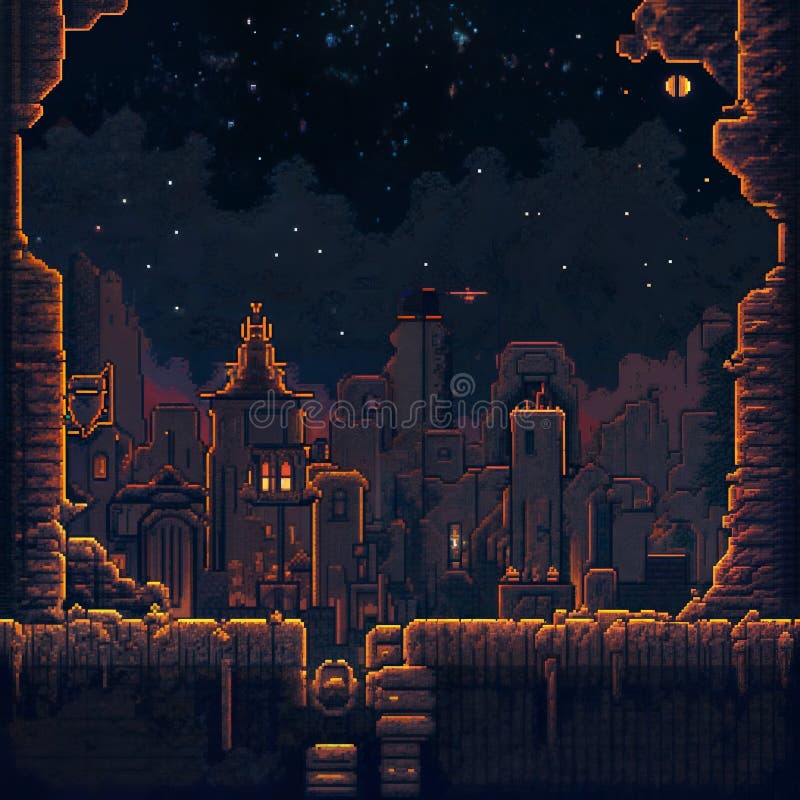 Pixel City Night