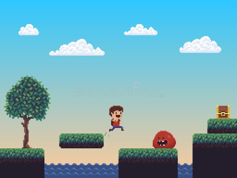 Pixel Art Style Arcade Game Cabinet Isolated Vector Illustration Set ...