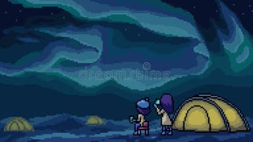Pixel Art Camp Stock Illustrations – 369 Pixel Art Camp Stock ...