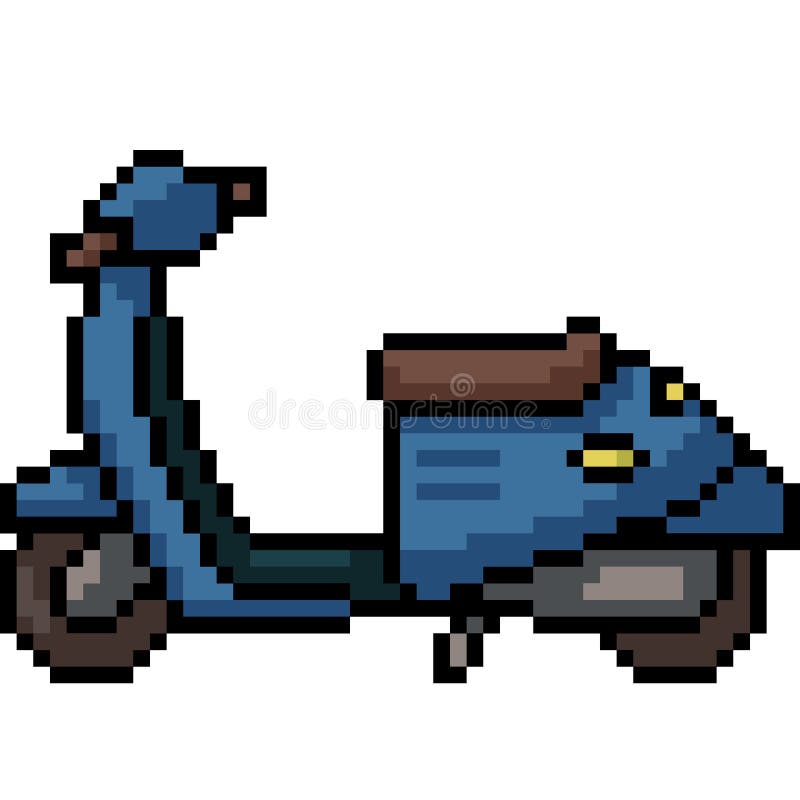 Pixel Art Motorcycle Stock Illustrations – 144 Pixel Art Motorcycle ...