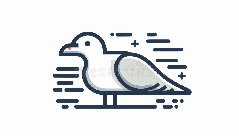 Pixel Art Seagull Illustration Stock Illustration - Illustration of ...