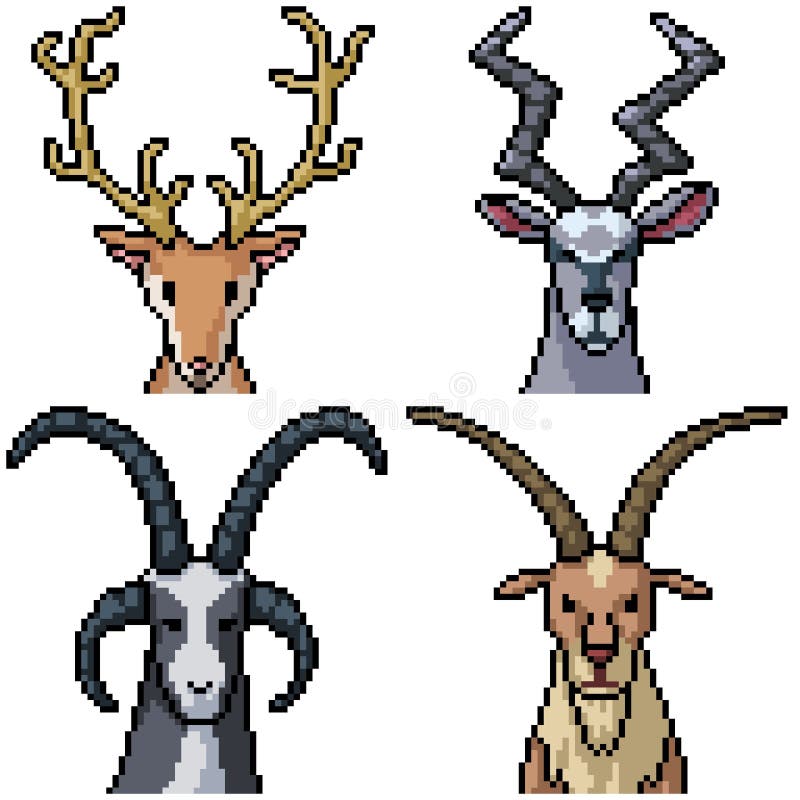 Goat Pixel Stock Illustrations – 239 Goat Pixel Stock Illustrations ...