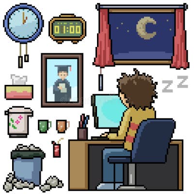 Pixel Art Trash Man Stock Illustrations – 15 Pixel Art Trash Man Stock ...