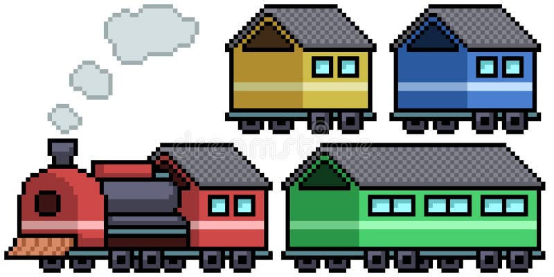 Train Pixel Stock Illustrations – 1,300 Train Pixel Stock Illustrations ...