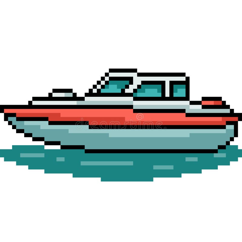 Pixel Art Boat Sea Stock Illustrations – 491 Pixel Art Boat Sea Stock ...