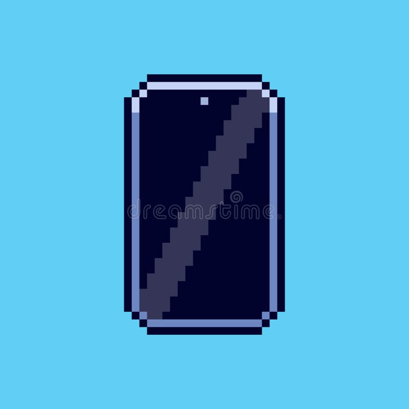 Pixel Art Smartphone Game Asset Design Stock Vector - Illustration of ...