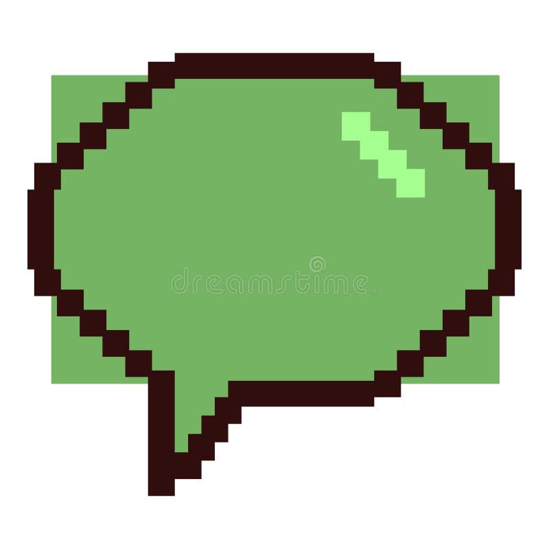 Pixel Thought Bubble Stock Illustrations – 166 Pixel Thought Bubble ...