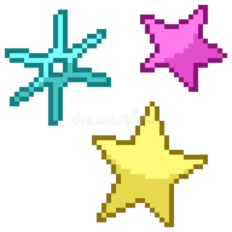 Pixel Art Star Graphic Icon Stock Vector - Illustration of graphic ...