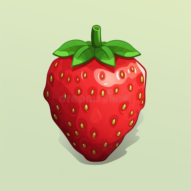 Pixel Art Strawberry: 8-bit Style Game Item Stock Illustration ...