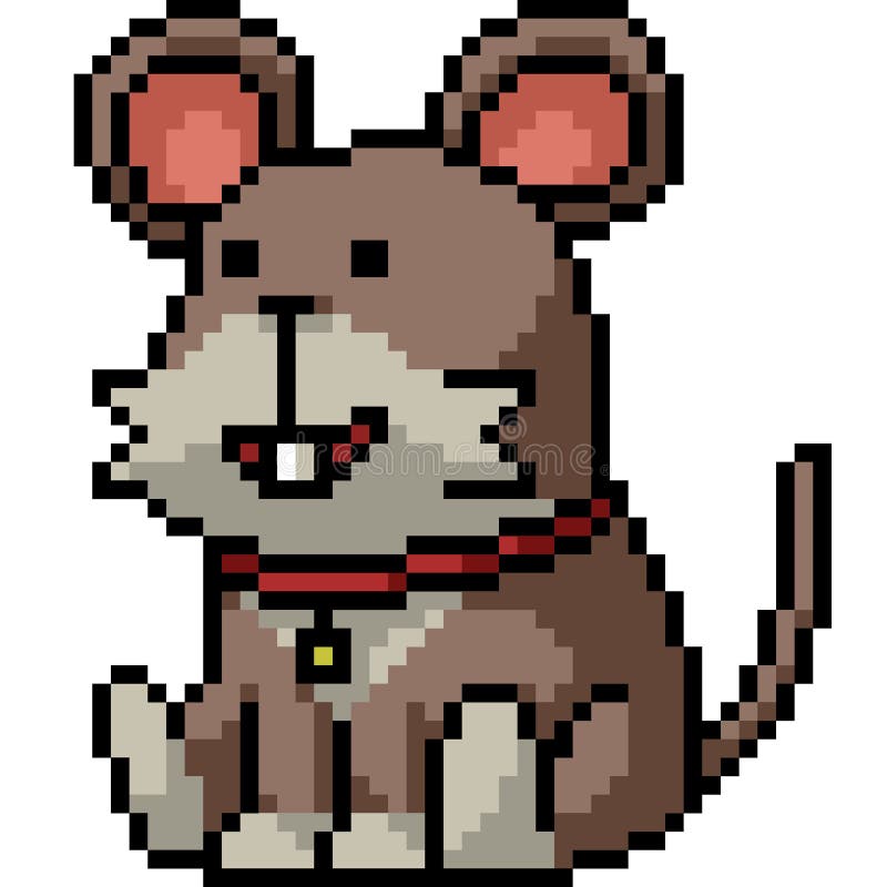Pixel Mouse Rodent Stock Illustrations – 148 Pixel Mouse Rodent Stock ...