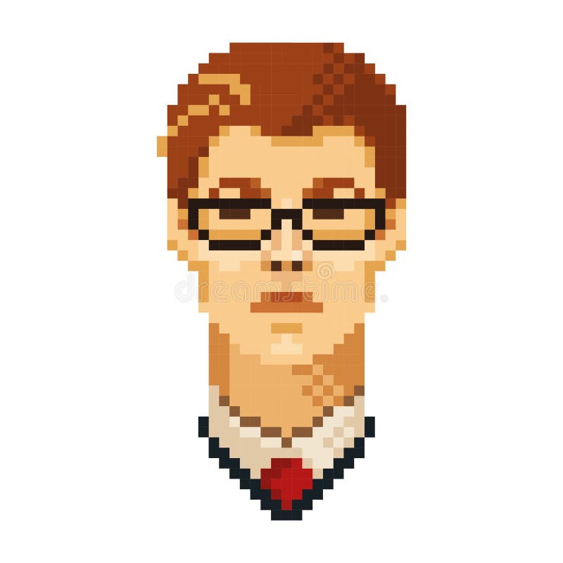 Pixel Art Teacher. Vector Illustration Decorative Design Stock Vector ...