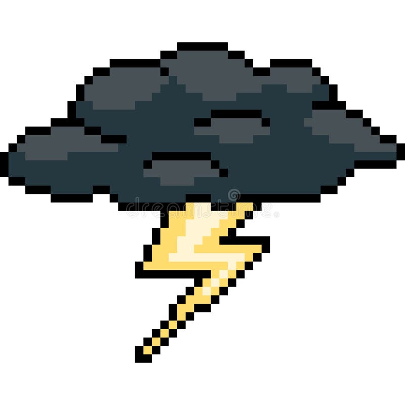 Lightning Pixel Art Stock Illustrations – 373 Lightning Pixel Art Stock ...