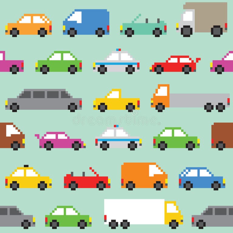 Traffic Pixel Stock Illustrations – 4,111 Traffic Pixel Stock ...
