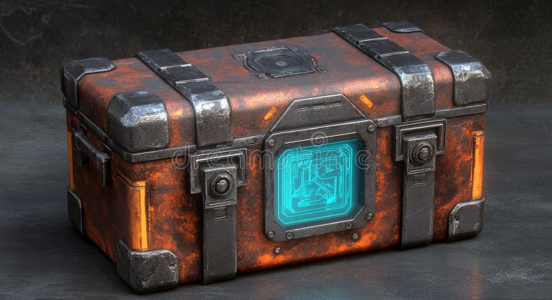 Pixel Art is Used To Create a Blue Digital Panel with a Sci-fi ...