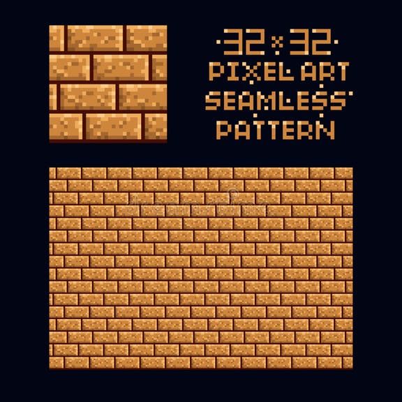 Texture Pixel Art Vector Brick Stone Wall Stock Illustrations – 134 ...