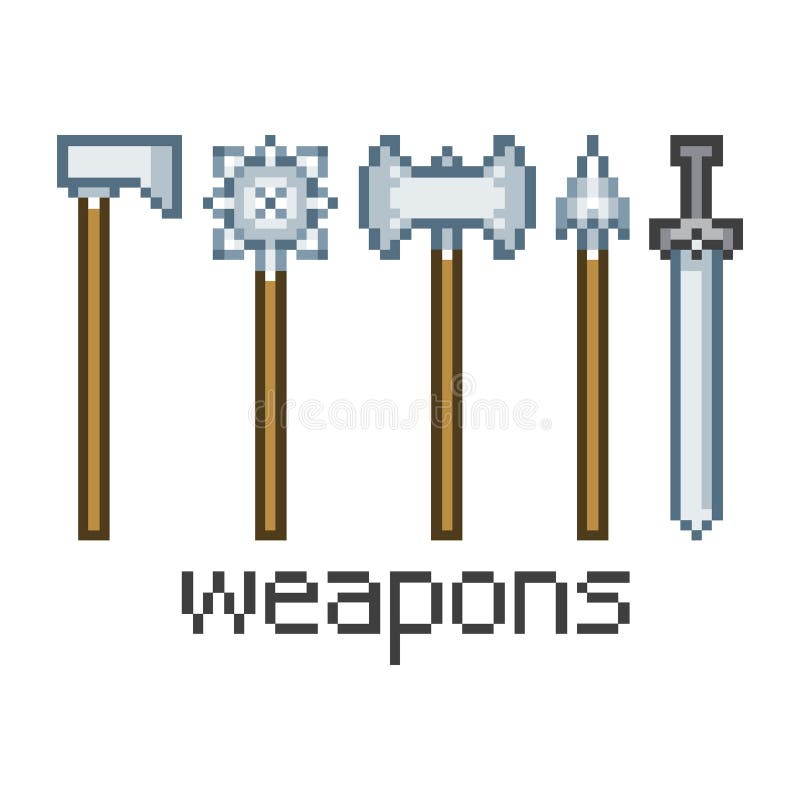 Mace Pixel Art Stock Illustrations – 16 Mace Pixel Art Stock ...