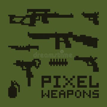 Pixel Revolver Stock Illustrations – 52 Pixel Revolver Stock ...