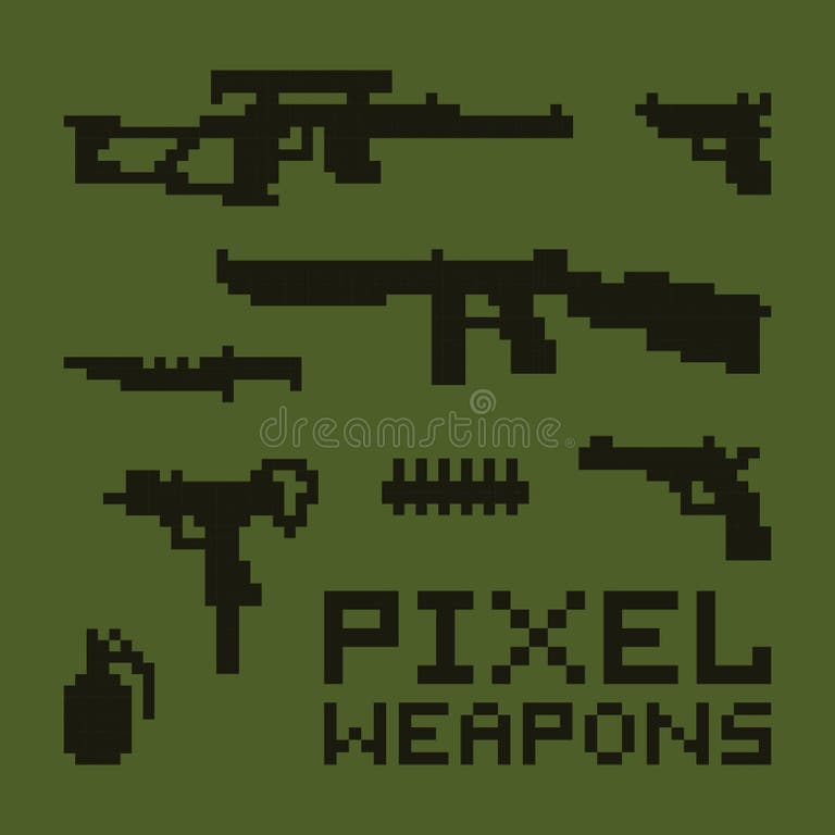 Pixel Revolver Stock Illustrations – 52 Pixel Revolver Stock ...