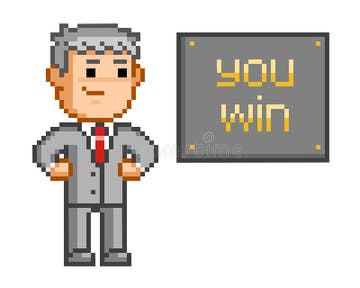 Pixel Game You Win Stock Illustrations – 71 Pixel Game You Win Stock ...
