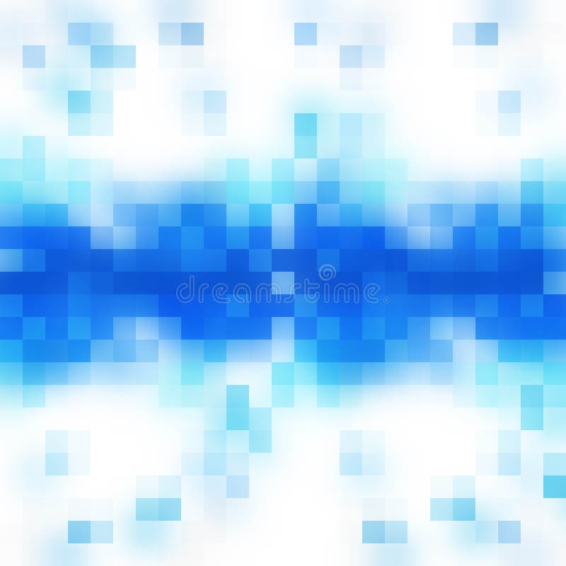 Pixel Background. Abstract Blue Template for Presentation Stock Vector ...