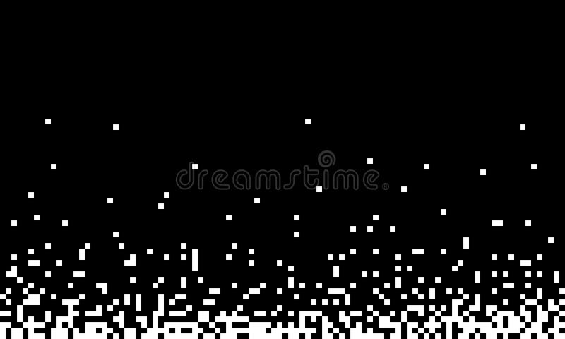 Pixel Gradient Speed Seamless Pattern. Black and White Abstract Background. Monochrome Style ...