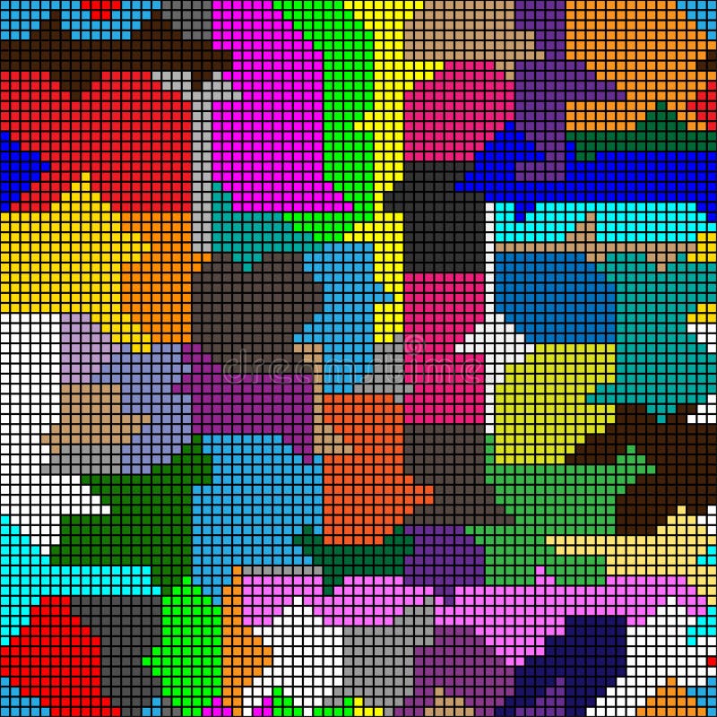 Pixel background stock illustration. Illustration of shape - 259553121