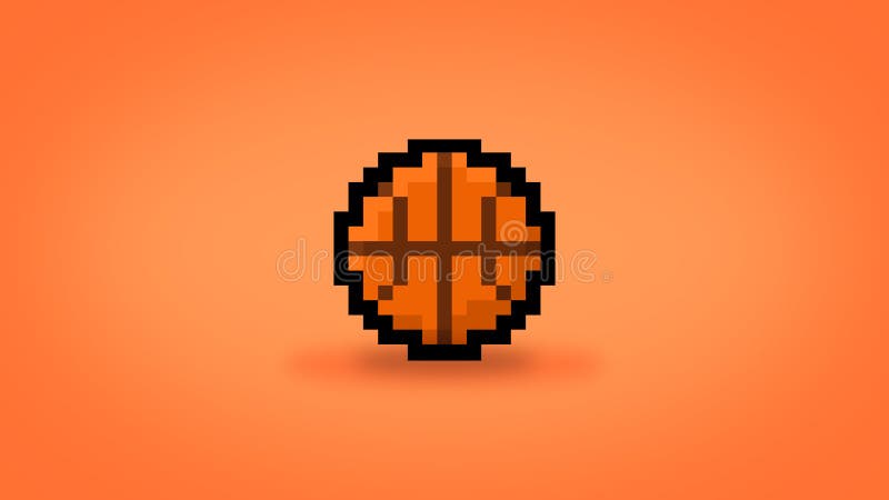 Pixel 8 Bit Basketball Background - High Res 4k Wallpaper Stock ...
