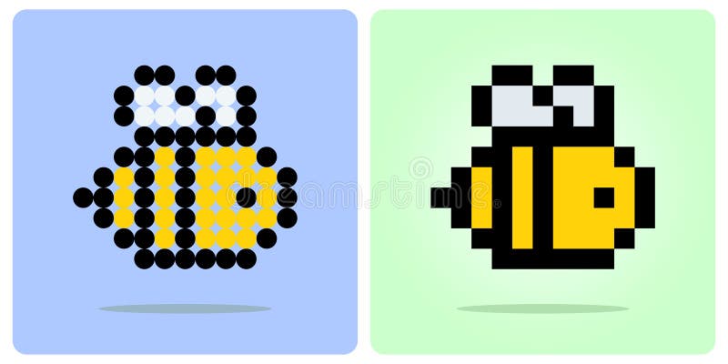 Pixel insect image 8 bit stock vector. Illustration of simple - 222254707
