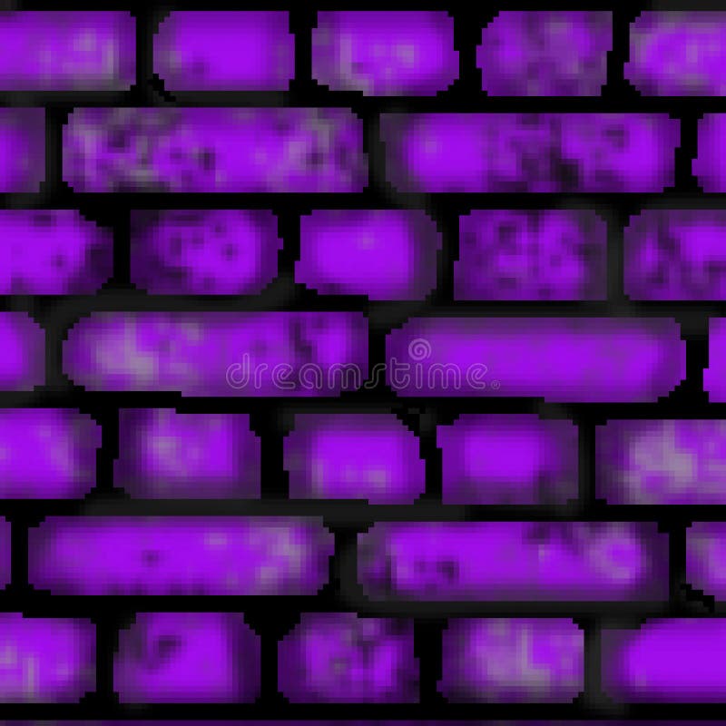 Pixel 8 Bit Drawn Colored Brick Tile Square Pattern Stock Illustration ...