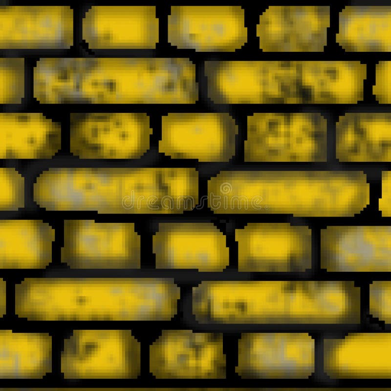 Pixel 8 Bit Drawn Colored Brick Tile Square Pattern Stock Illustration ...