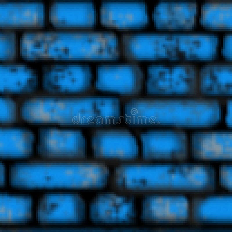 Pixel 8 Bit Drawn Colored Brick Tile Square Pattern Stock Illustration ...