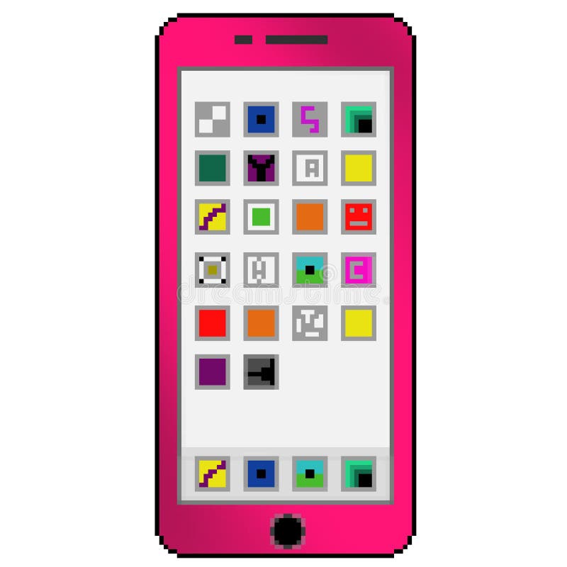 Pixel Art Cell Phone Stock Illustrations – 269 Pixel Art Cell Phone ...