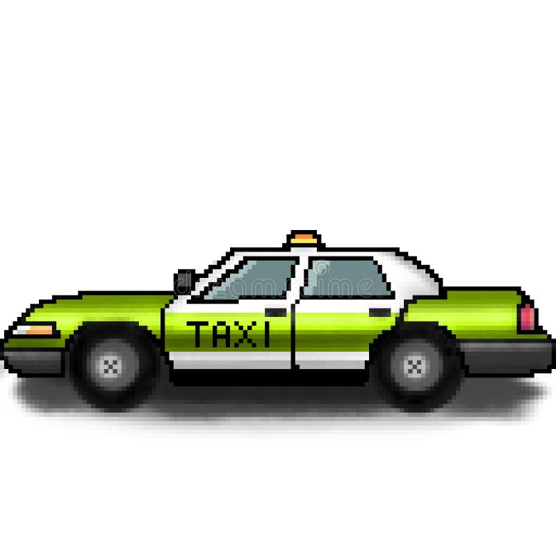 Pixel art the driver man stock illustration. Illustration of sketch ...