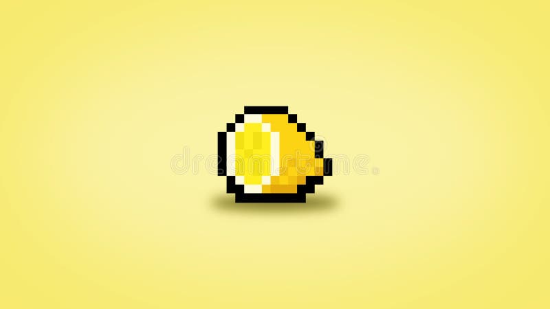 Pixel 8 Bit Lemon Background - High Res 4k Wallpaper Stock Illustration ...