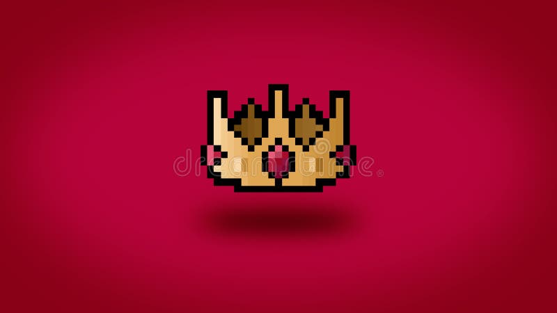 Pixel 8 Bit Royal Crown Background - High Res Wallpaper Stock ...