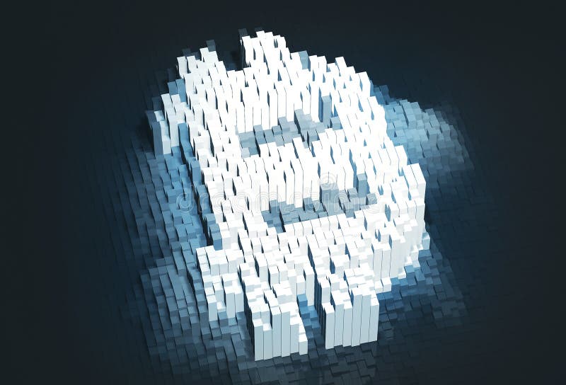 Pixel Art Bitcoin Mine with Mining Cart Background 8bit Stock Vector ...