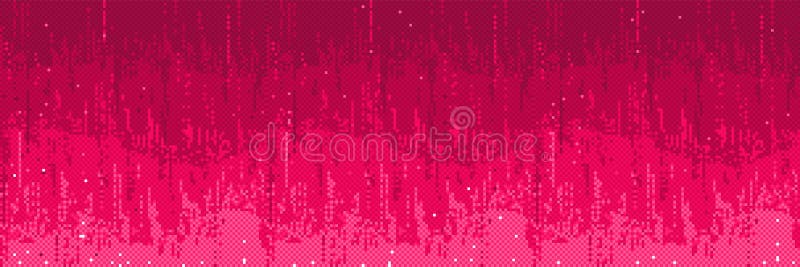 Pixel Bitmap Pattern with Vertical Stripes Stock Vector - Illustration ...