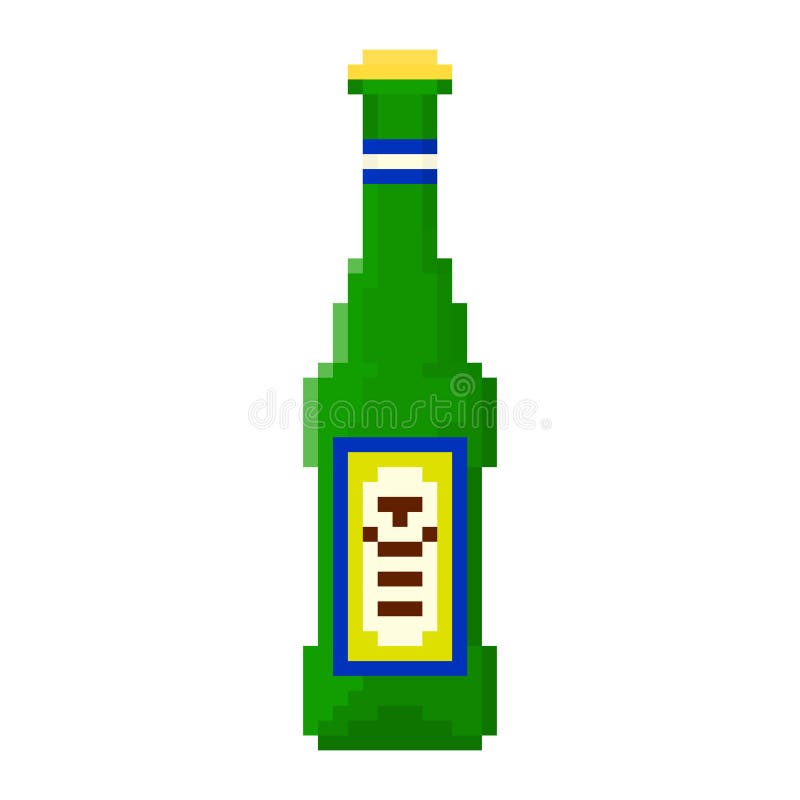 Beer Bottle Pixel Art Stock Illustrations – 166 Beer Bottle Pixel Art ...