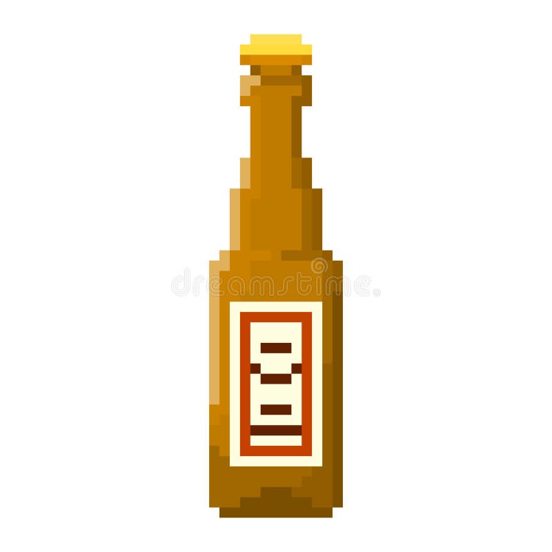 Beer Bottle Pixel Art Stock Illustrations – 167 Beer Bottle Pixel Art ...