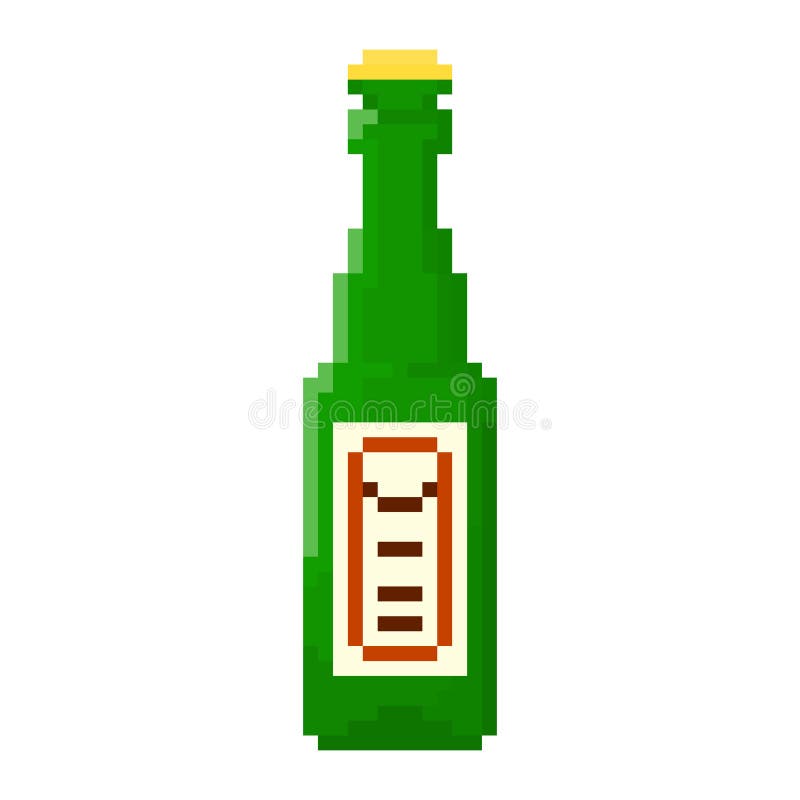 Beer Bottle Pixel Art Stock Illustrations – 197 Beer Bottle Pixel Art ...