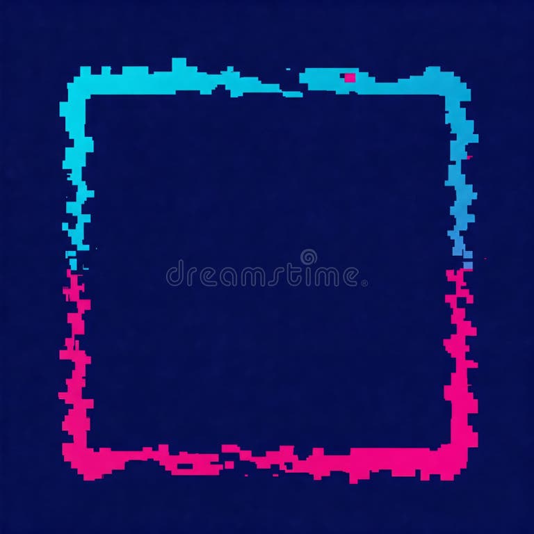 Pixel Breakdown Frame stock illustration. Illustration of data - 366285120