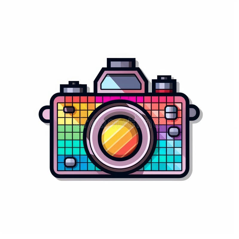 Pixelated Camera Stock Illustrations – 240 Pixelated Camera Stock ...