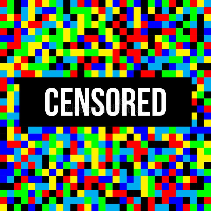 Pixel Censored Mosaic Sign, Black Censor Bar with Censored Text and ... Pixel Censored Mosaic Sign, Black Censor Bar with Censored Text and ...
