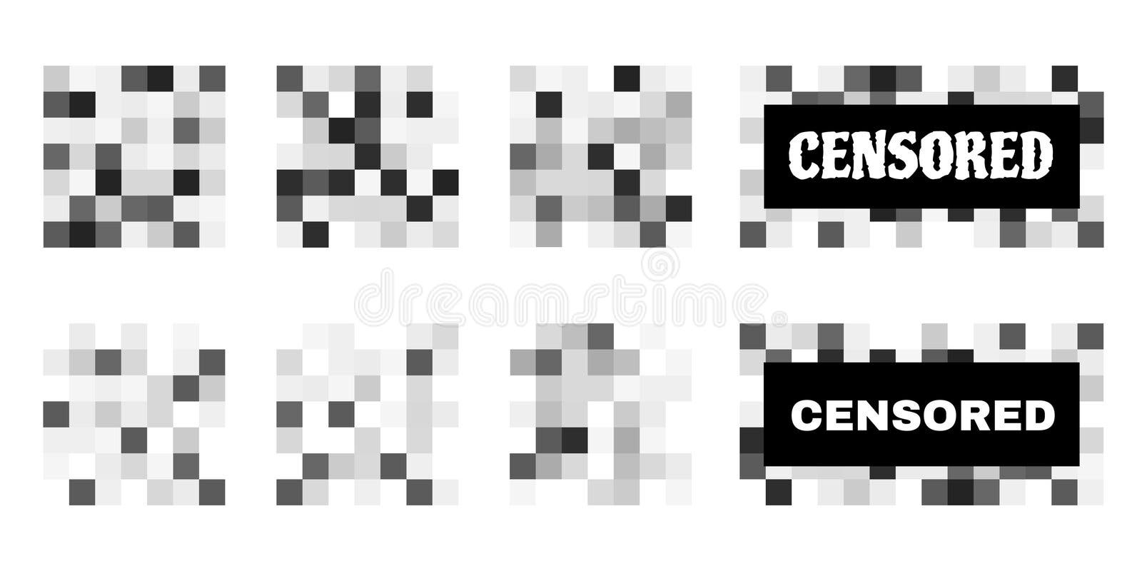 Censorship Elements Stock Illustrations – 88 Censorship Elements Stock Illustrations, Vectors ...
