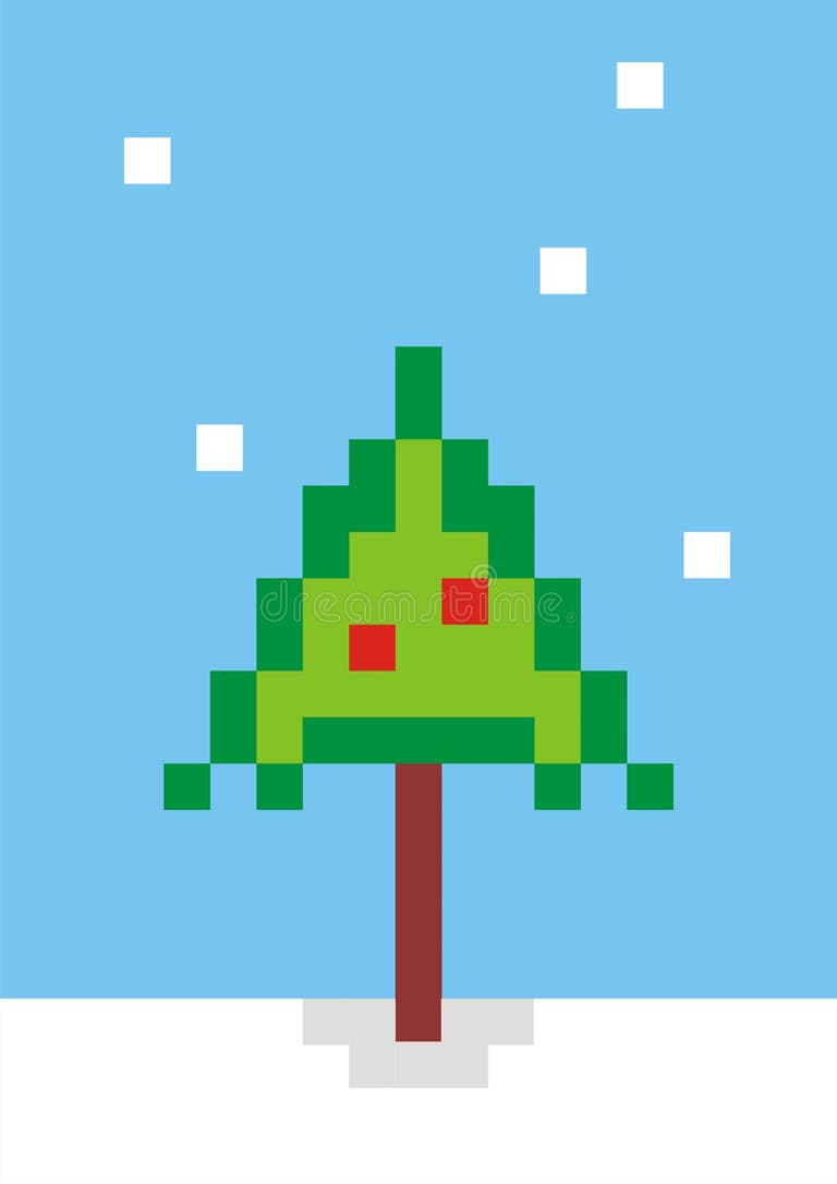 Christmas Tree Pixel Art Stock Illustrations – 1,971 Christmas Tree ...