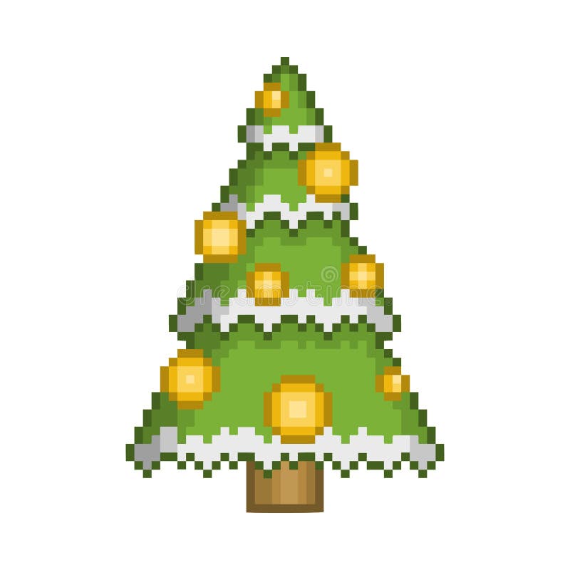 Art Christmas Pixel Set Tree Stock Illustrations – 145 Art Christmas ...