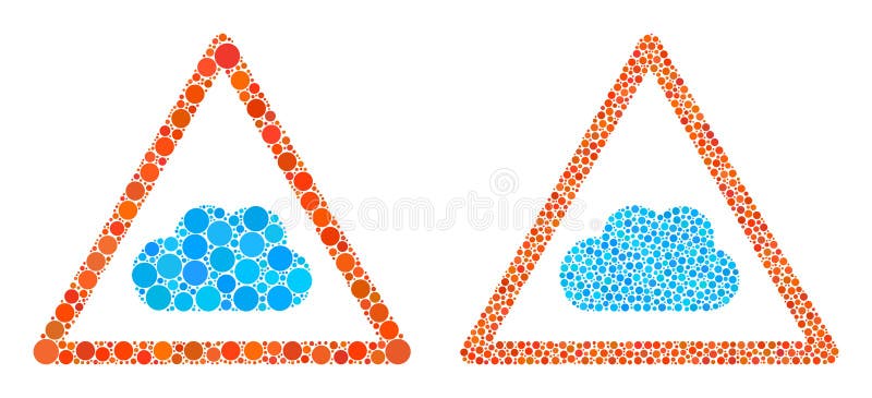 Cloud Warning Icon. Element of Weather Illustration. Signs and Symbols ...